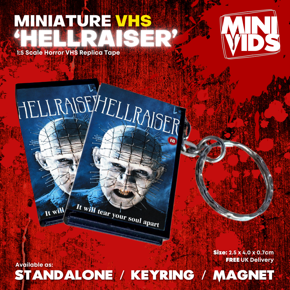 Hellraiser MiniVids Miniature Horror VHS Horror Stock Hellraiser MiniVids Miniature Horror VHS Horror Stock