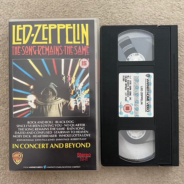Led Zeppelin: The Song Remains The Same VHS Video (1976) PES61389 – Horror Stock
