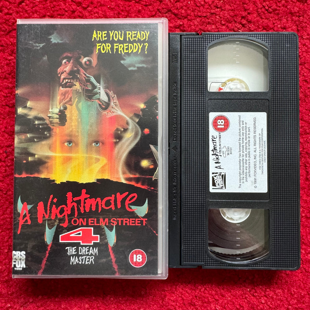A Nightmare On Elm Street 4: The Dream Master VHS Video (1988) 5154 ...