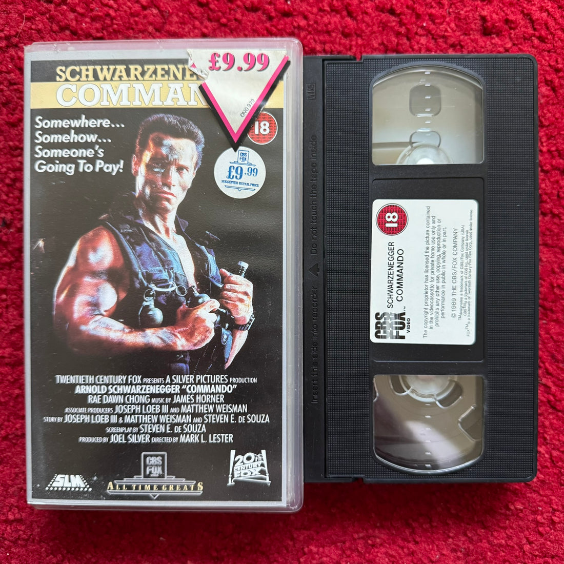 Commando VHS Video (1985) 1484 – Horror Stock