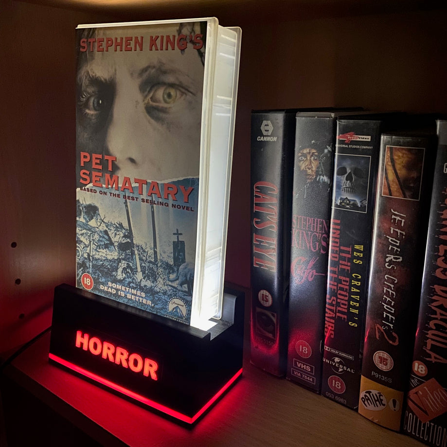 Horror VHS Video LED Light Stand Sign – Horror Stock