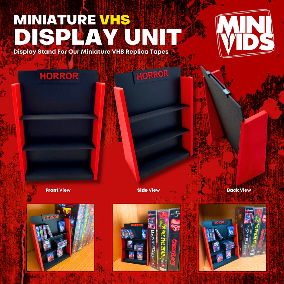 'MiniVids' Miniature VHS Display Unit – Horror Stock