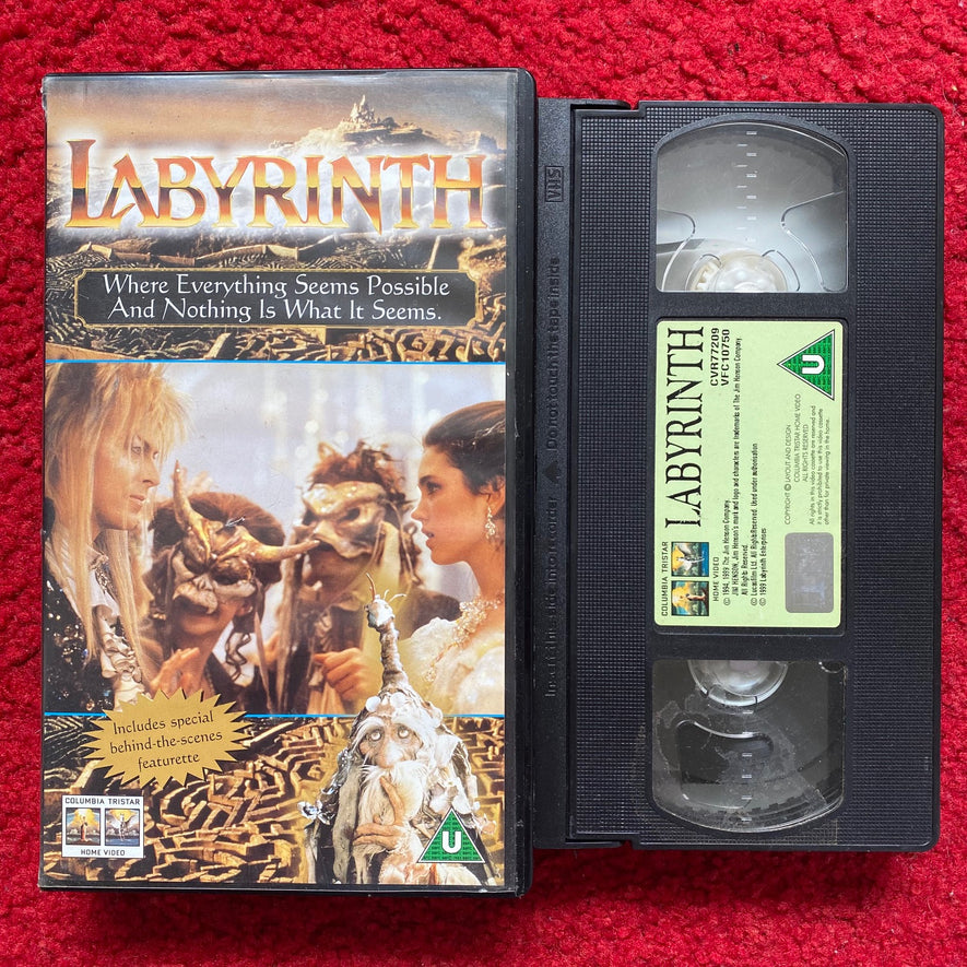 Labyrinth VHS Video (1986) CVR77209 – Horror Stock