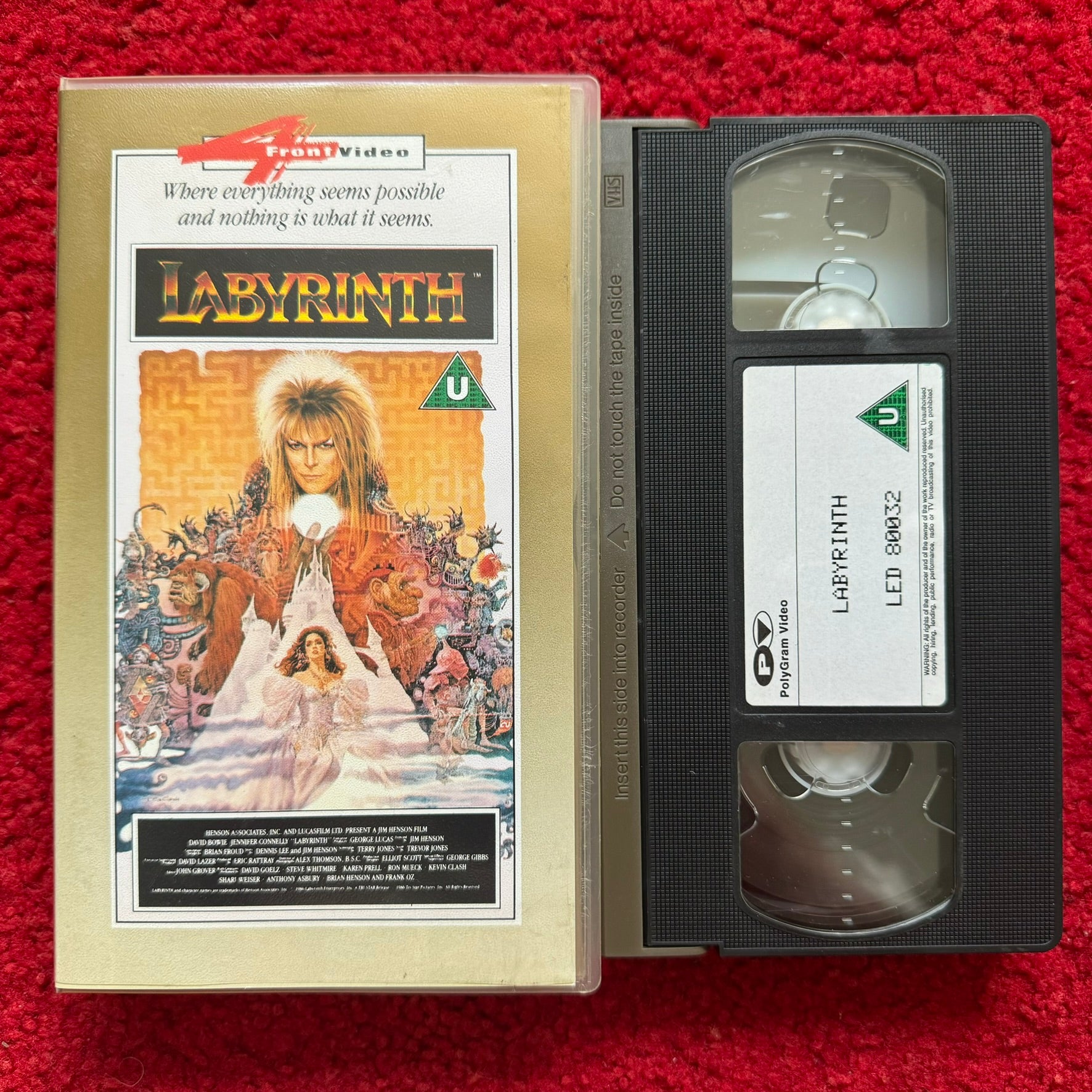 Labyrinth VHS Video (1986) LED80032 – Horror Stock