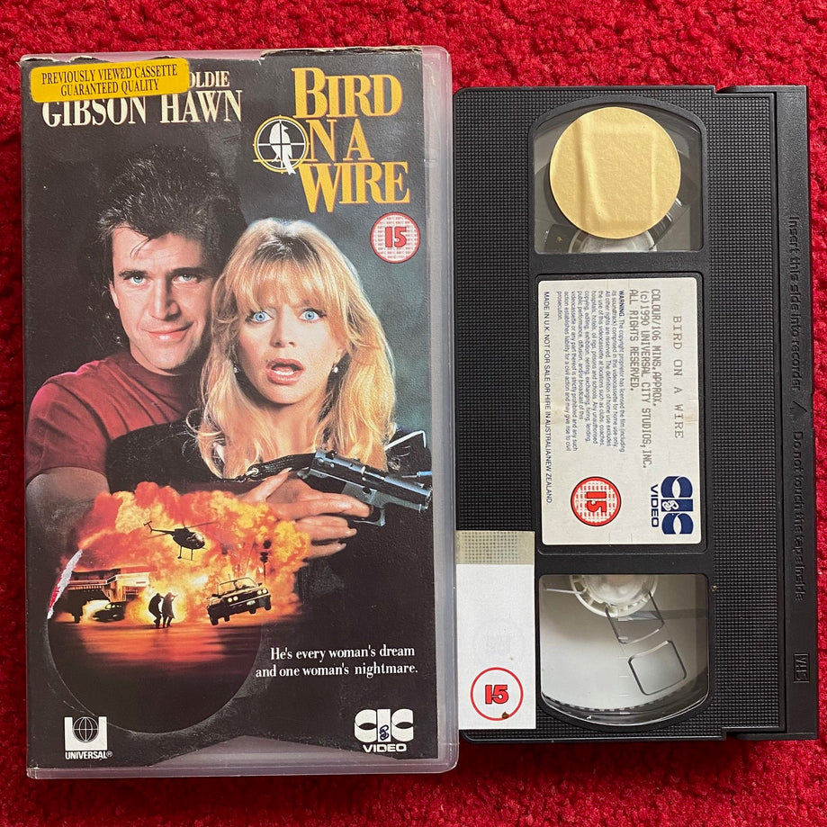 Bird On A Wire VHS Video (1990) VHR1462 – Horror Stock