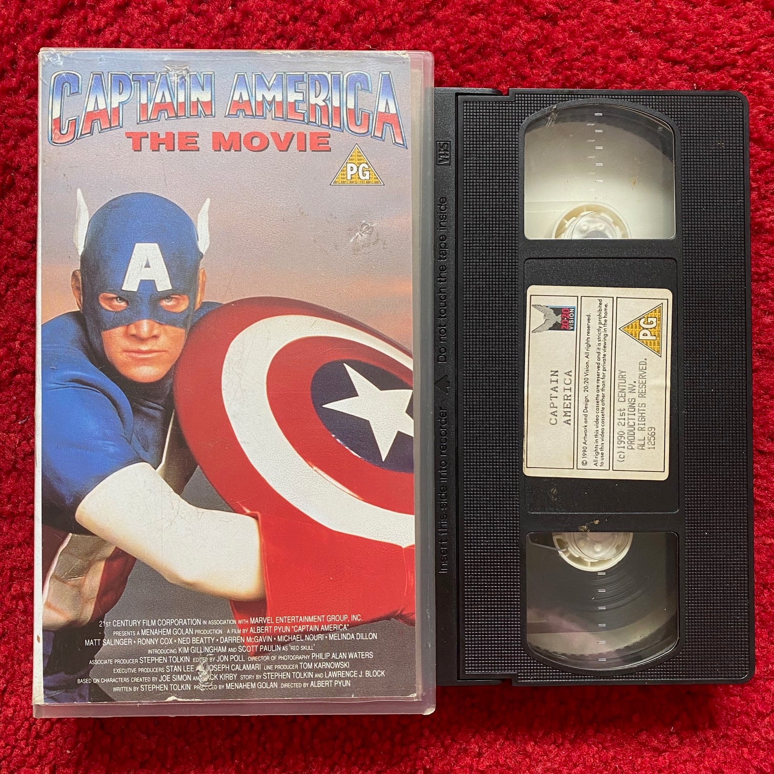 Captain America The Movie VHS Video (1990) CVI1439 – Horror Stock