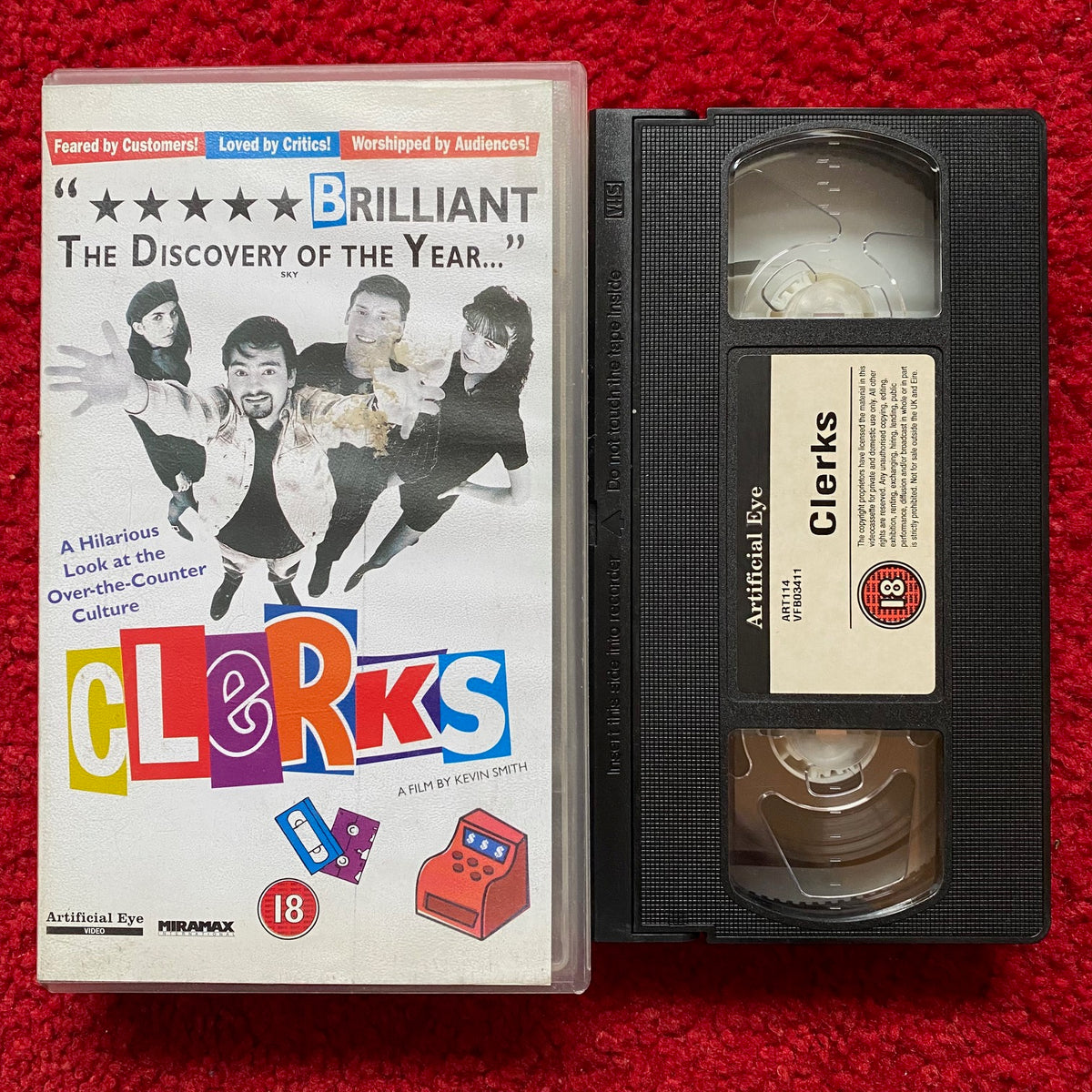 Clerks VHS Video (1994) A114 – Horror Stock