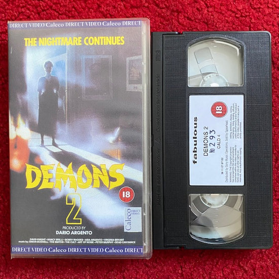 Demons 2 VHS Video (1986) CALD4 – Horror Stock