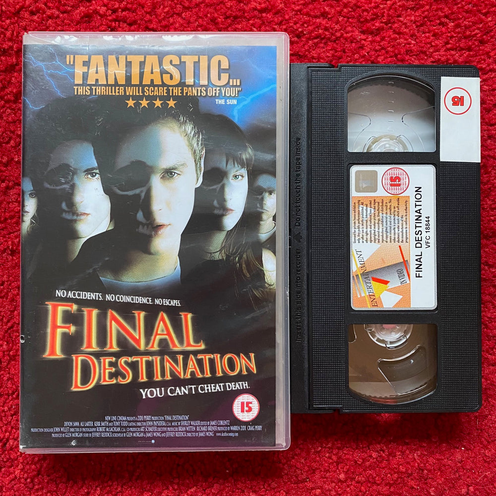 Final Destination Ex Rental VHS Video (2000) EVV1508 – Horror Stock