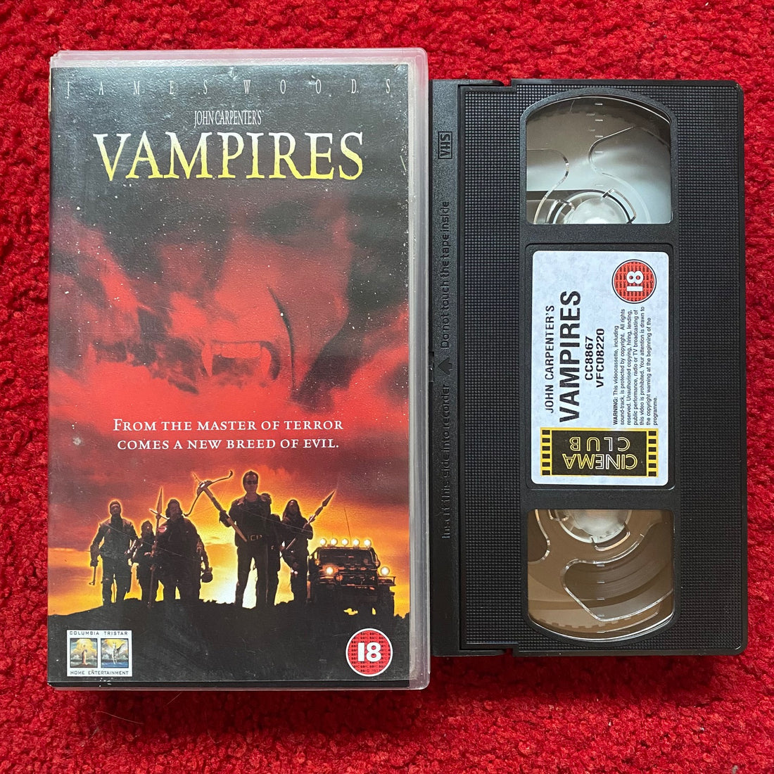 John Carpenter's Vampires VHS Video (1998) CC8867 – Horror Stock