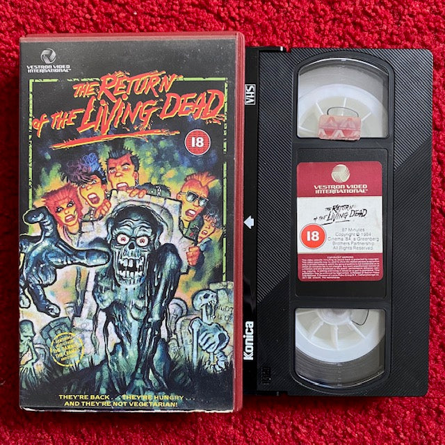 The Return Of The Living Dead VHS Video (1985) VA15154 – Horror Stock